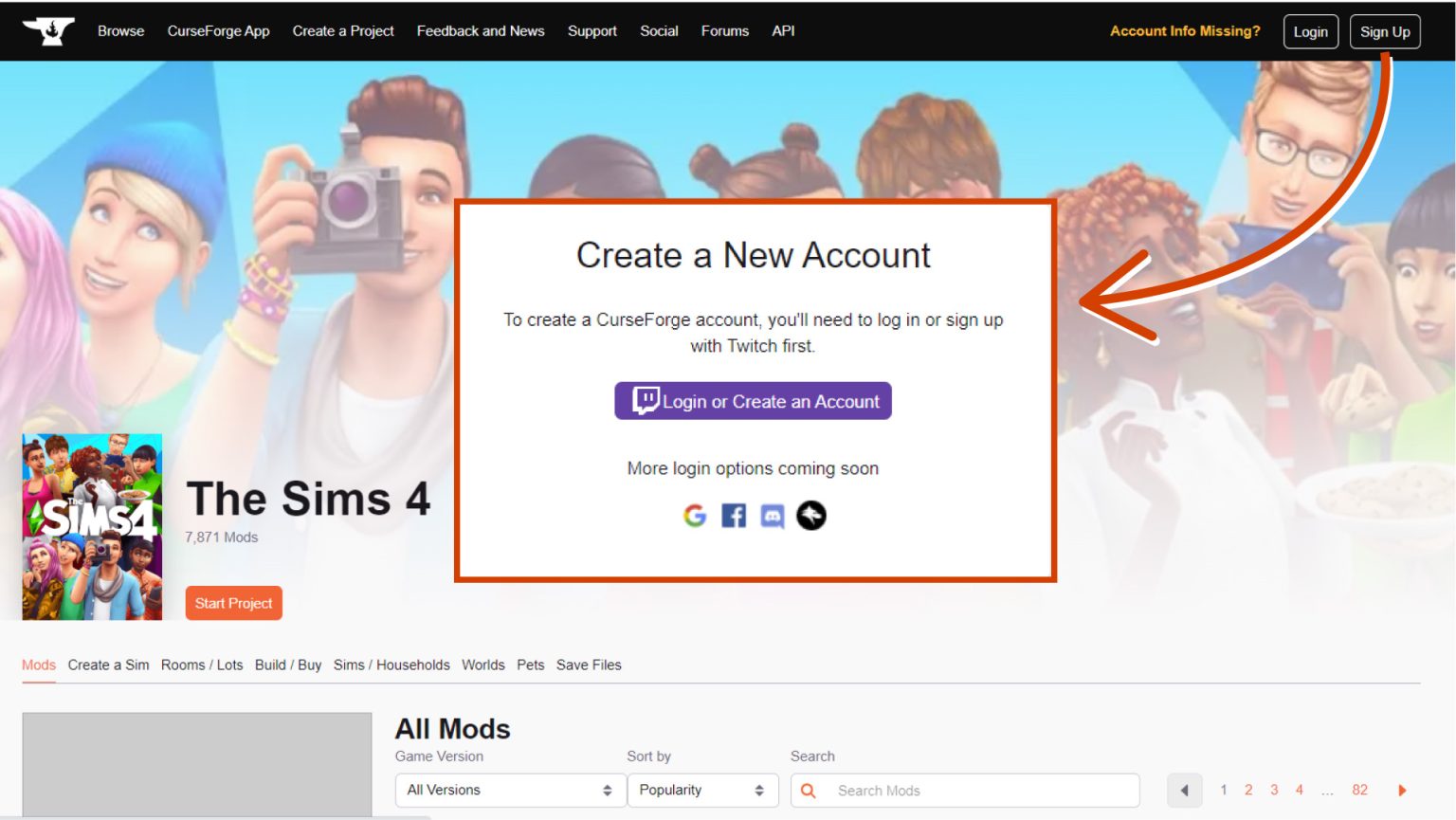 The Sims 4 - Guida all'uso di CurseForge per scaricare e gestire Mods e ...